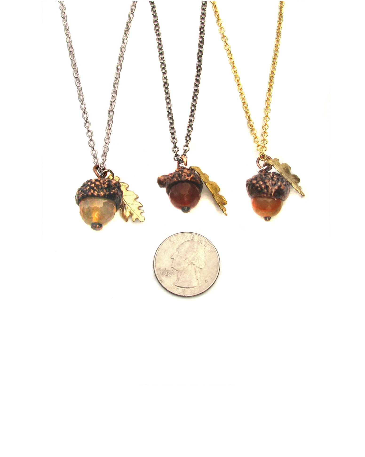 Acorn Pendant Electroformed Acorn jewelry Copper Acorn with | Etsy