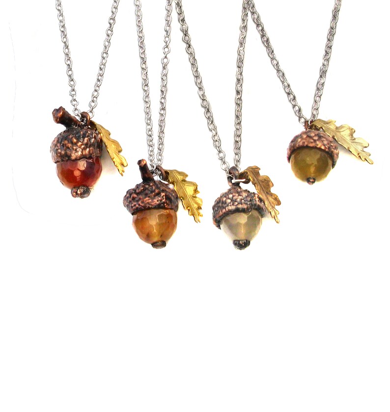 Acorn Pendant Electroformed Acorn Jewelry Copper Acorn With | Etsy