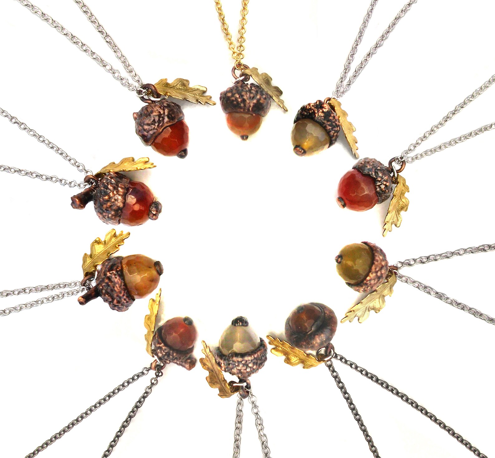 Acorn Pendant Electroformed Acorn Jewelry Copper Acorn With | Etsy