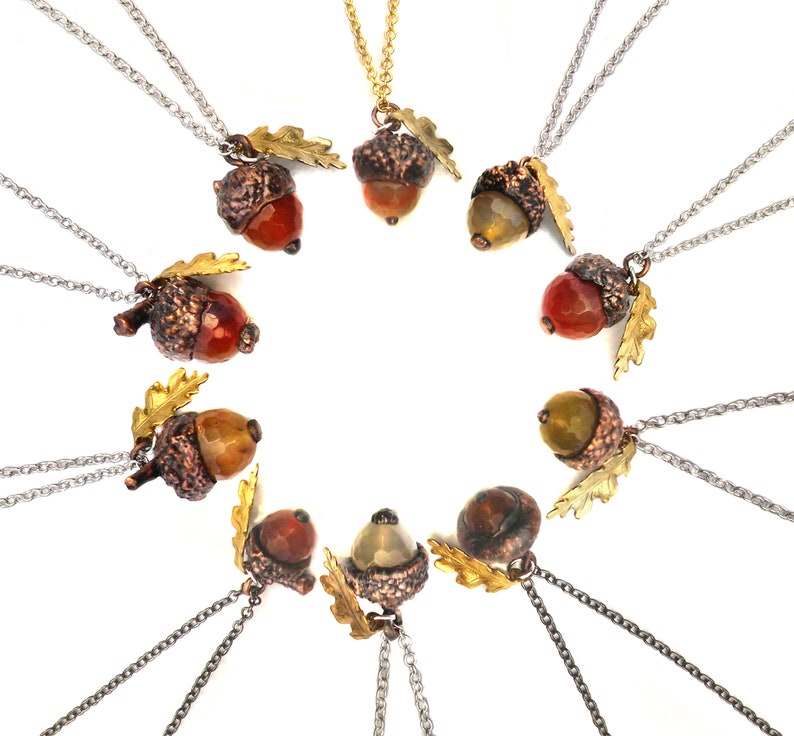 Acorn Pendant Electroformed Acorn Jewelry Copper Acorn With | Etsy