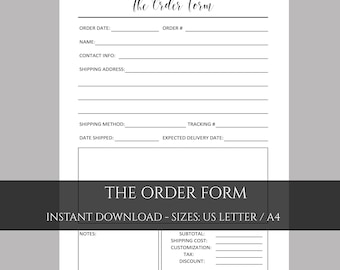 Customer order book | Etsy
