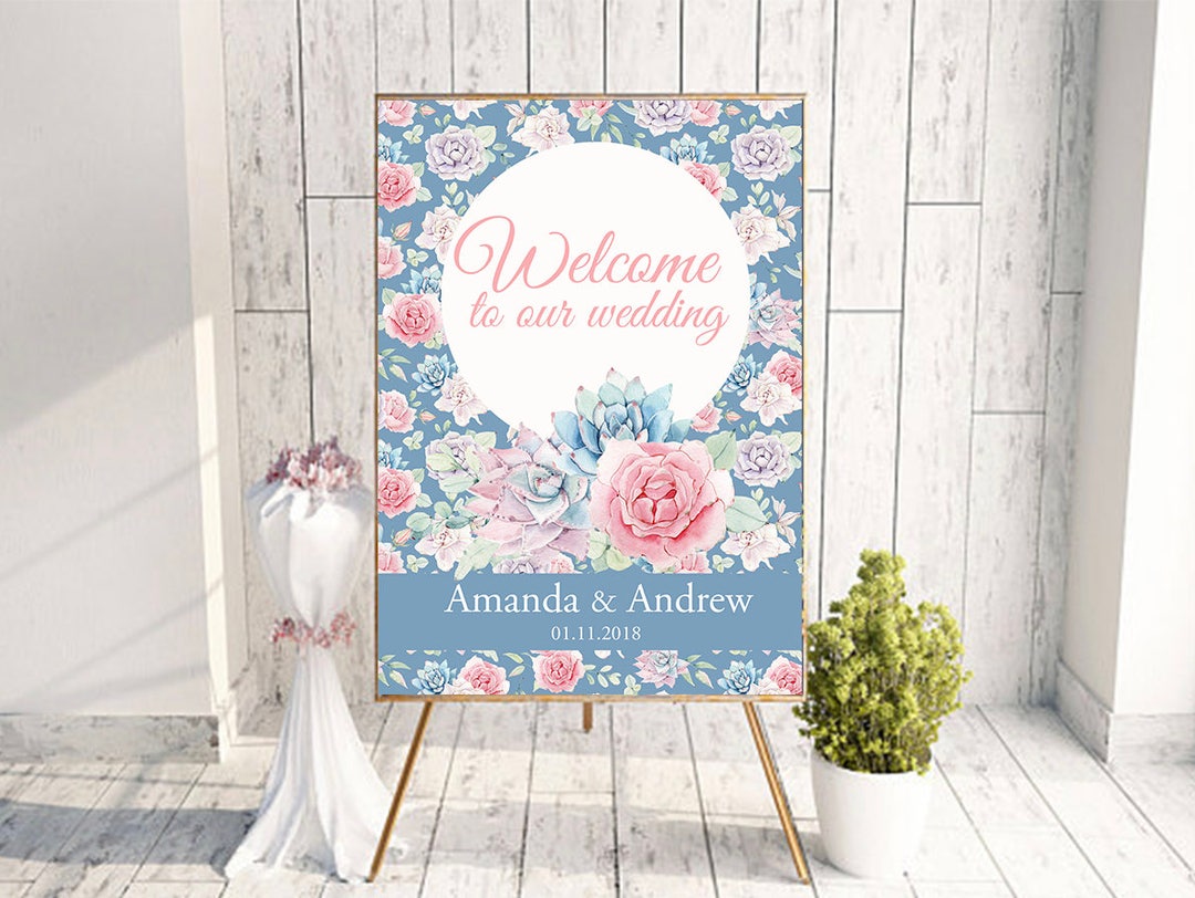 Our Wedding Sign, Big Welcome Sign, Reception Welcome, Boho Welcome ...