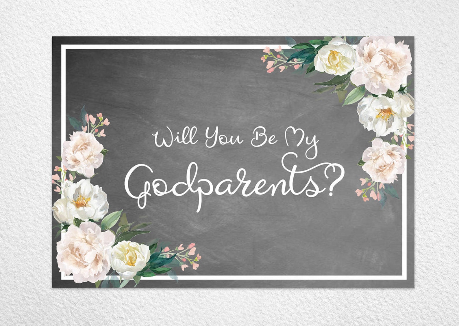 Be My Godparents You Be My Godparents Godparent Card Asking | Etsy
