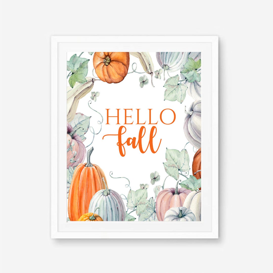 Fall Printable Pumpkin Printable Autumn Printable Pumpkin - Etsy