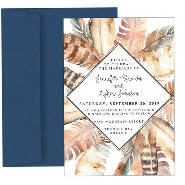 Aztec Invitation - Etsy