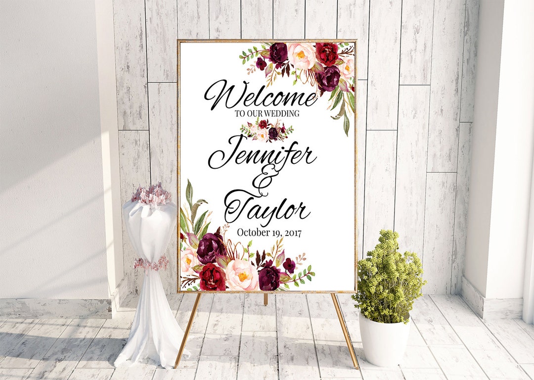 Large Wedding Sign Large Welcome Sign Welcome to Our - Etsy