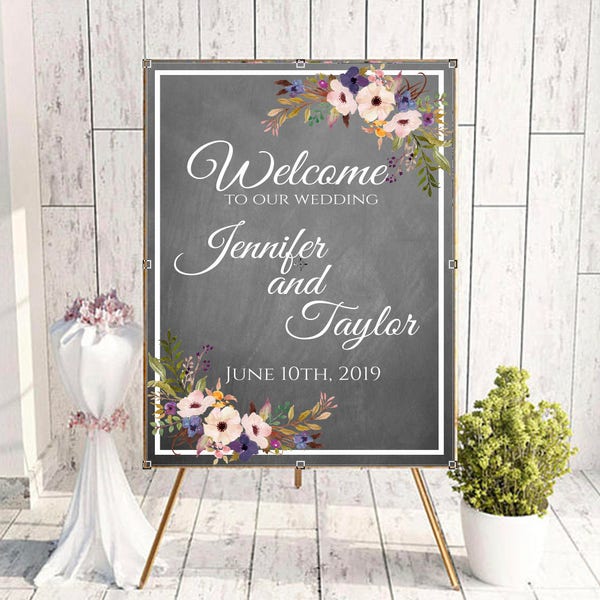 Floral Chalkboard - Etsy