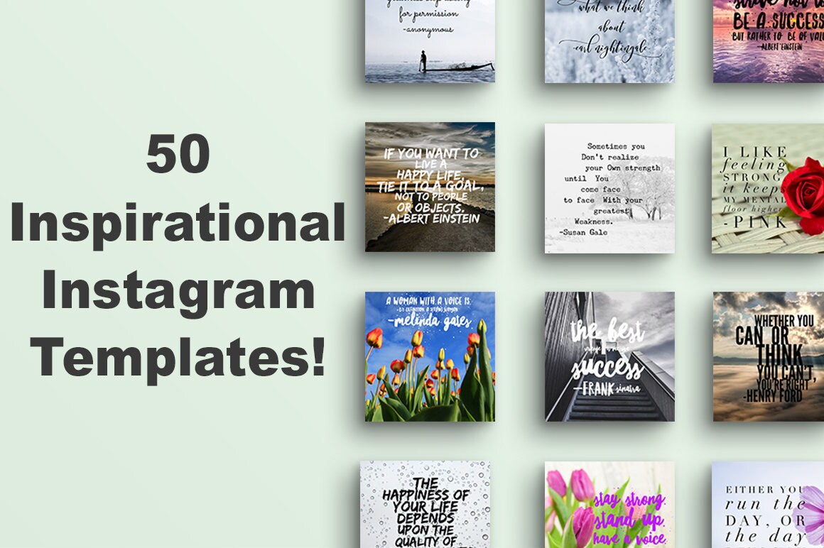 50 Instagram Templates Instagram template social media | Etsy