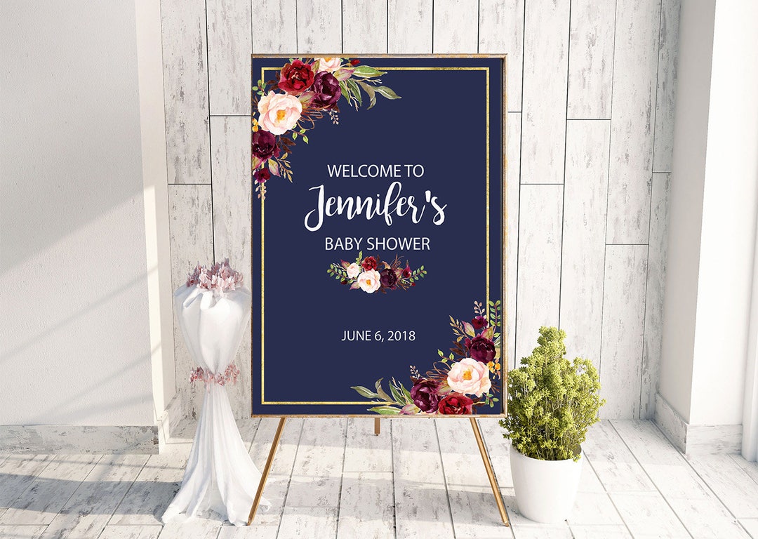 Baby Shower Signage, New Mommy Sign, Shower Welcome Sign, Couples ...