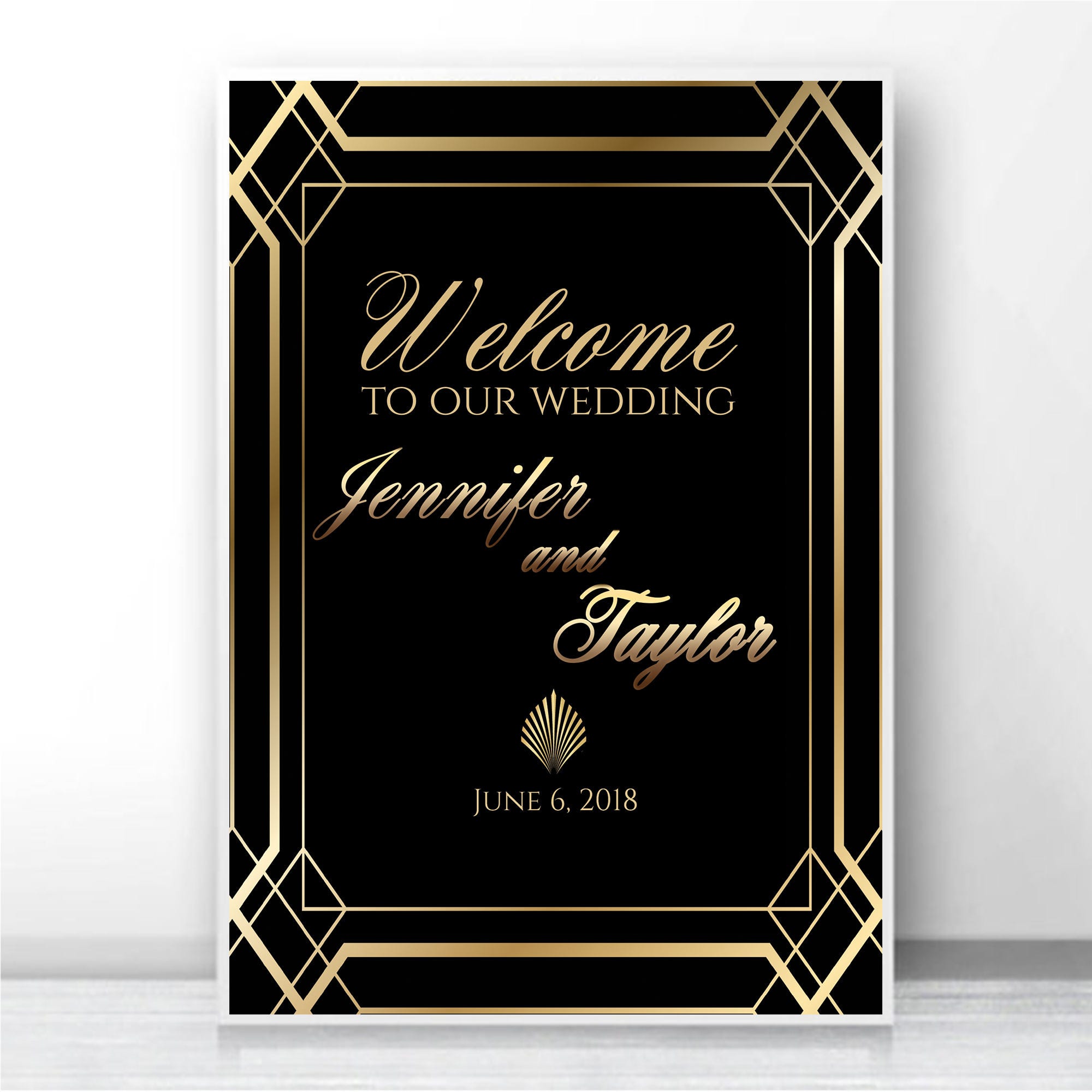 Large Wedding Sign Gold Wedding Sign Gold Wedding Signage - Etsy