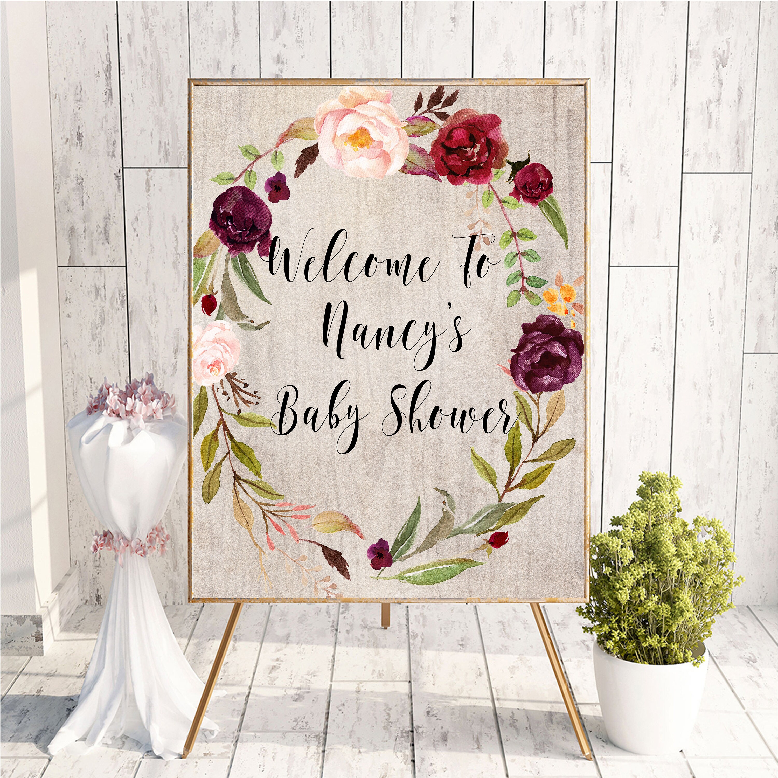 Boho welcome sign boho custom sign tribal wedding sign | Etsy