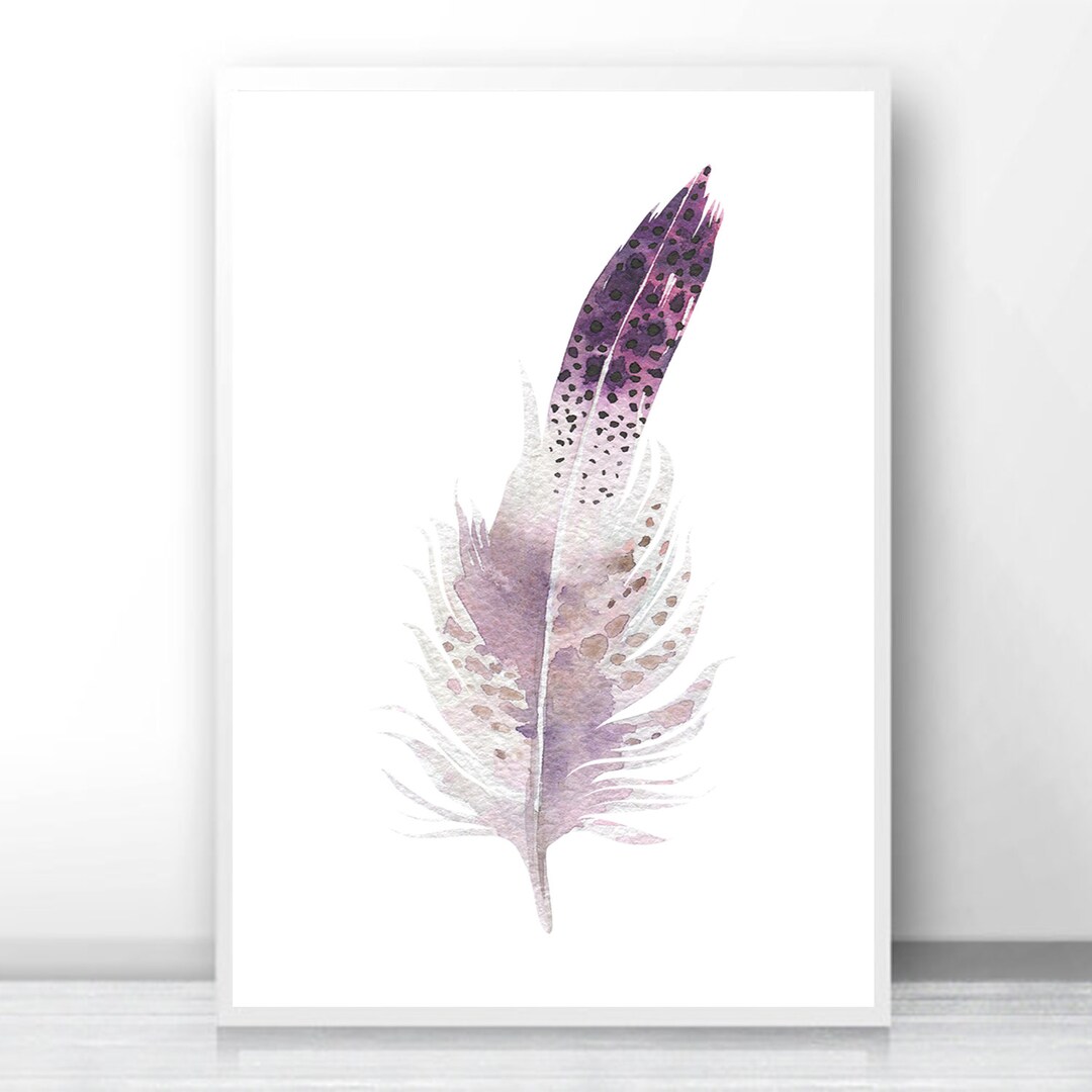 Pink Feather Print Feather Printable Feather Download - Etsy Australia