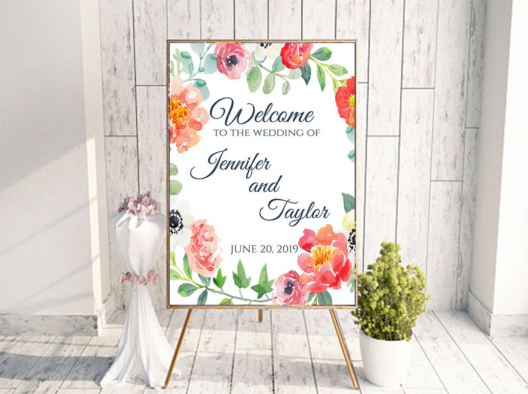 Our Wedding Sign Big Welcome Sign Reception Welcome Boho - Etsy
