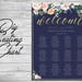 Blue Seating Chart DIY Seating Plan Blue Seating Plan DIY - Etsy