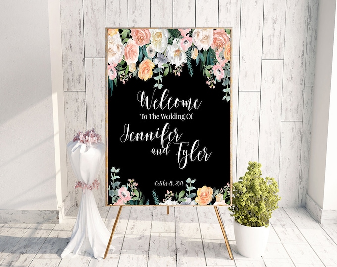 Large Wedding Sign, Large Welcome Sign, Welcome to Our, Printable ...