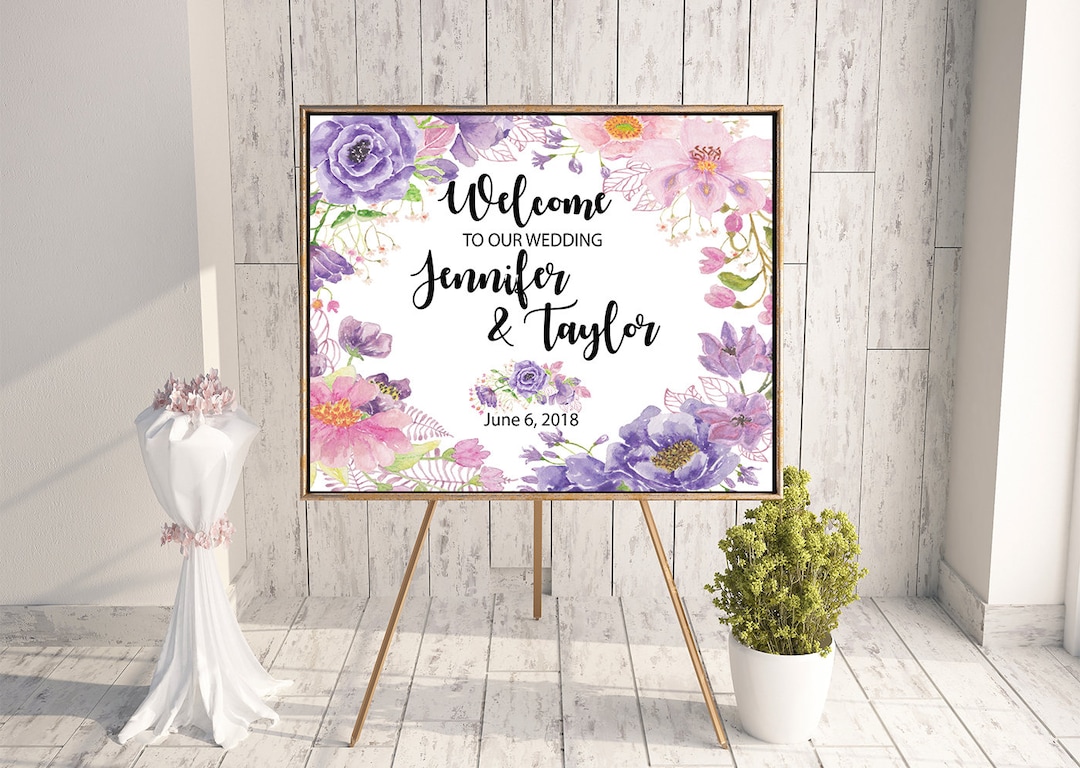 Large Wedding Sign Welcome to Our Large Wedding Sign - Etsy