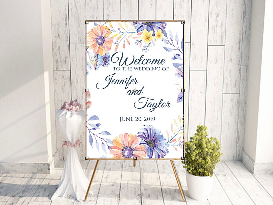 Our Wedding Sign Big Welcome Sign Reception Welcome Boho - Etsy