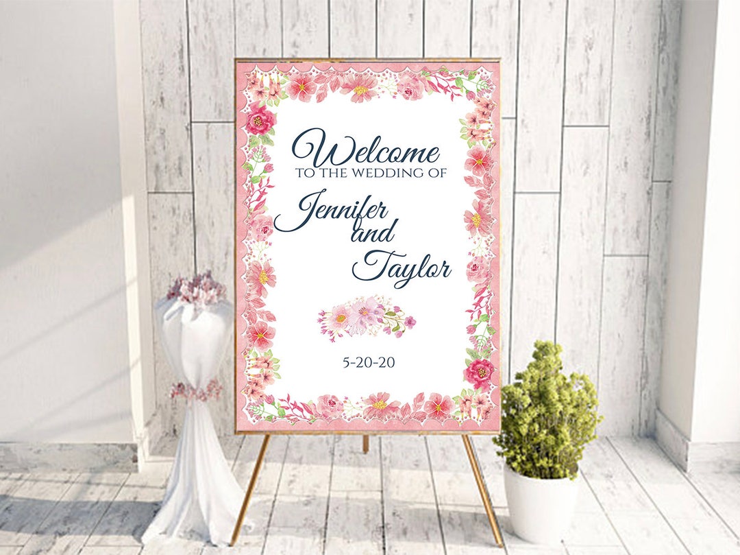 Our Wedding Sign Big Welcome Sign Reception Welcome Boho - Etsy