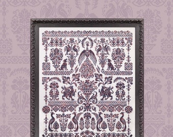 Turtle Quaker by Owl Forest Embroidery. Printed Counted Cross Stitch ...