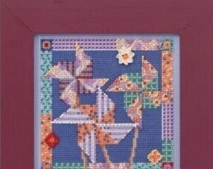 Pinwheels by Mill Hill 2014 Spring Series Buttons and Bead Embroidery ...