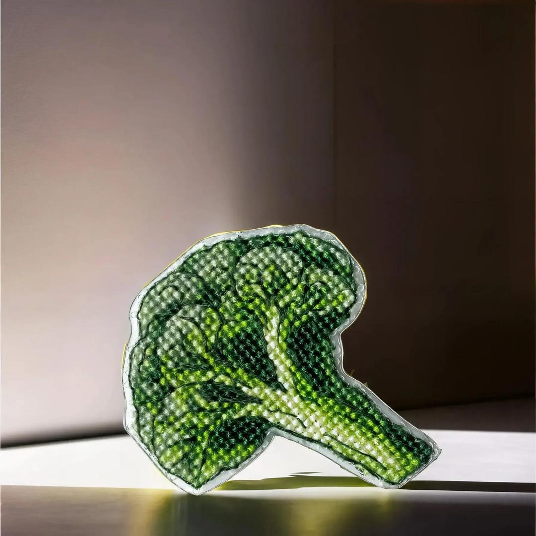 Broccoli by Wonderland Crafts Double-sided Cross Stitch Kit on a ...