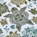 Turtle Quaker by Owl Forest Embroidery. Printed Counted Cross Stitch ...