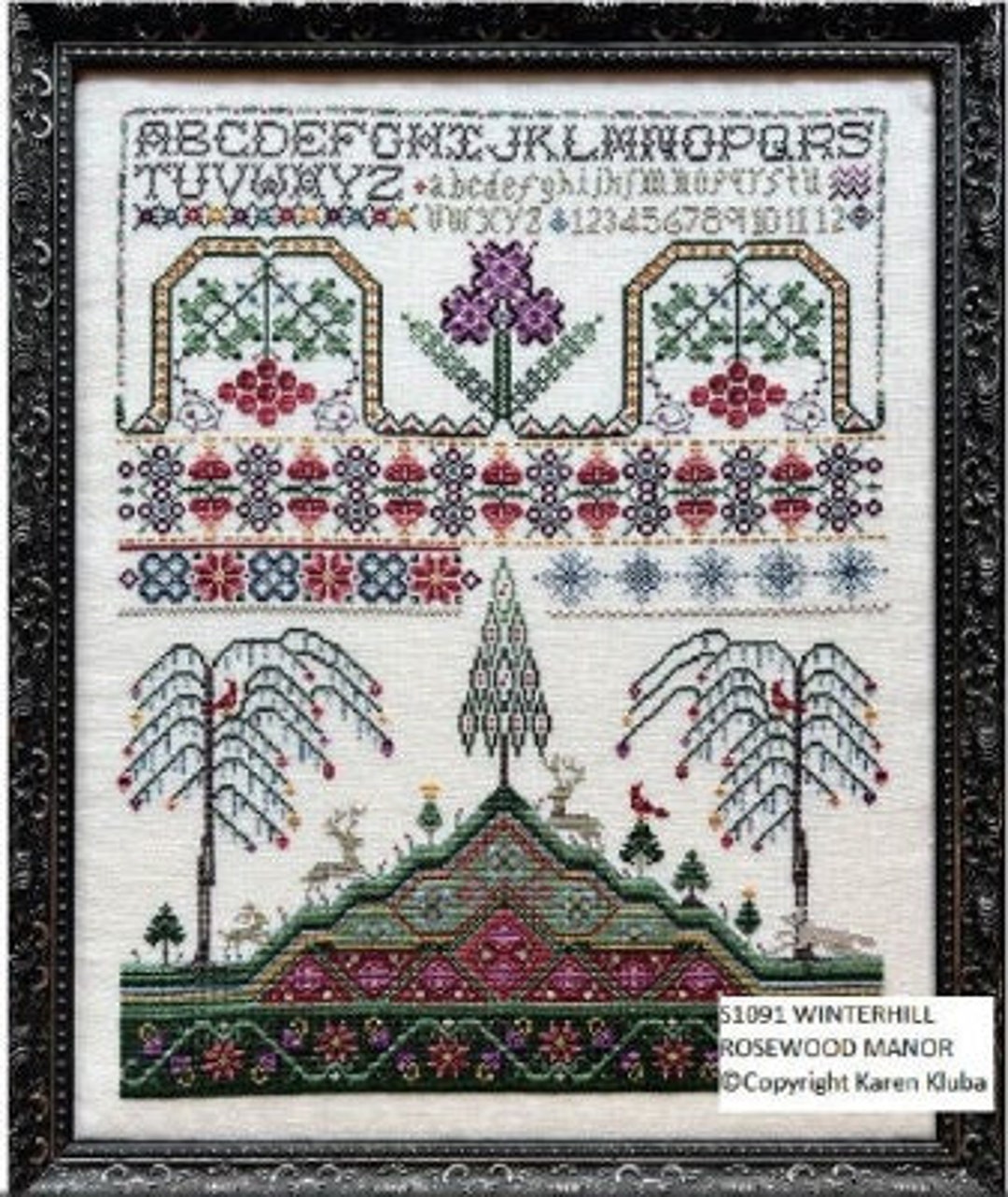 Winterhill by Rosewood Manor Design. Primitive Printed Pattern for ...