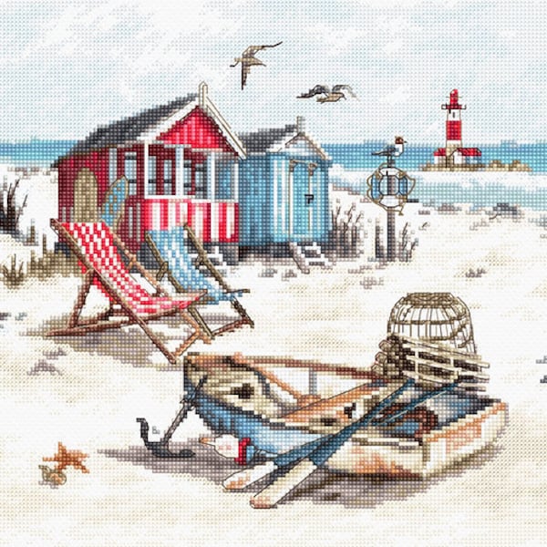 Beach Cross Stitch Pattern - Etsy