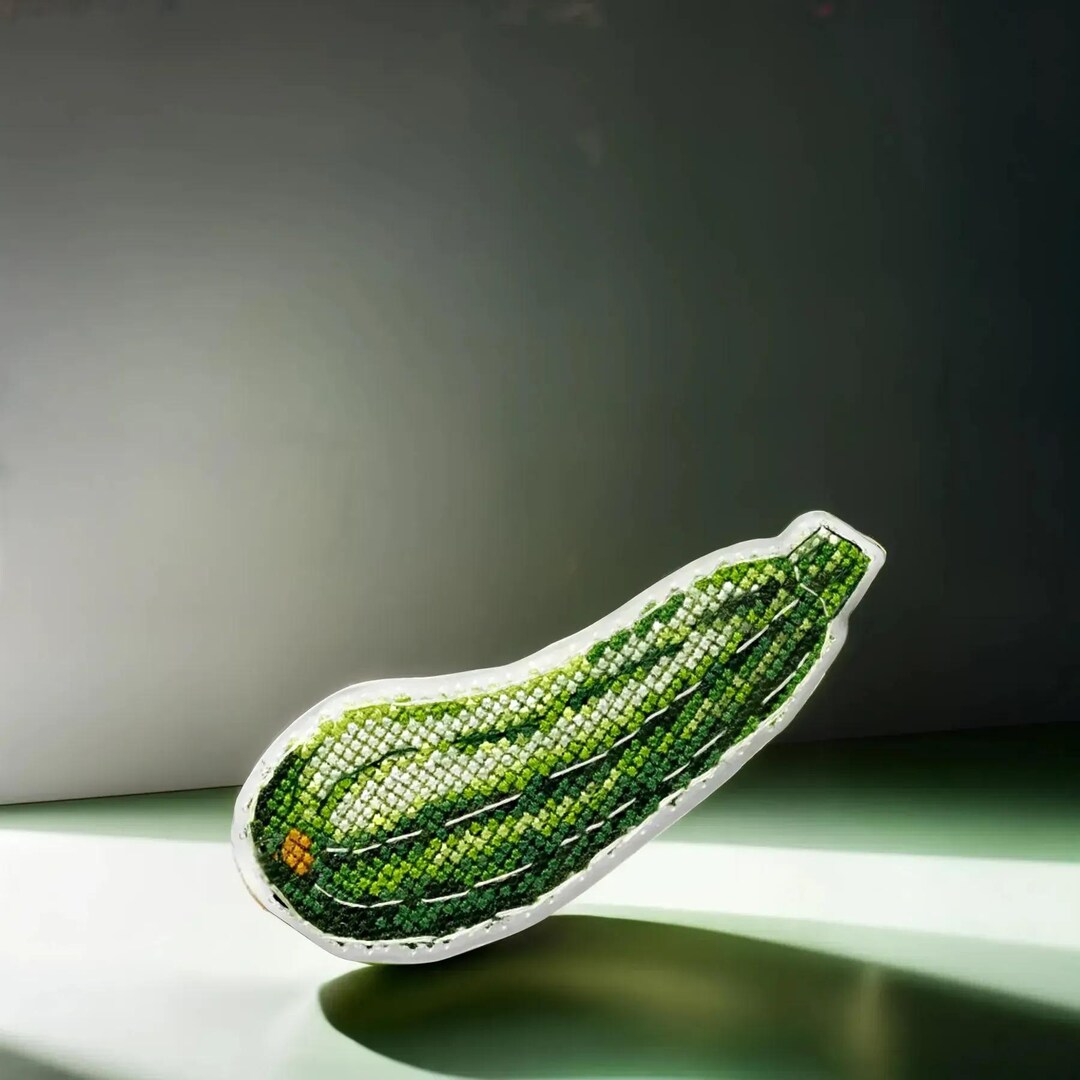 Zucchini by Wonderland Crafts Double-sided Cross Stitch Kit on a ...