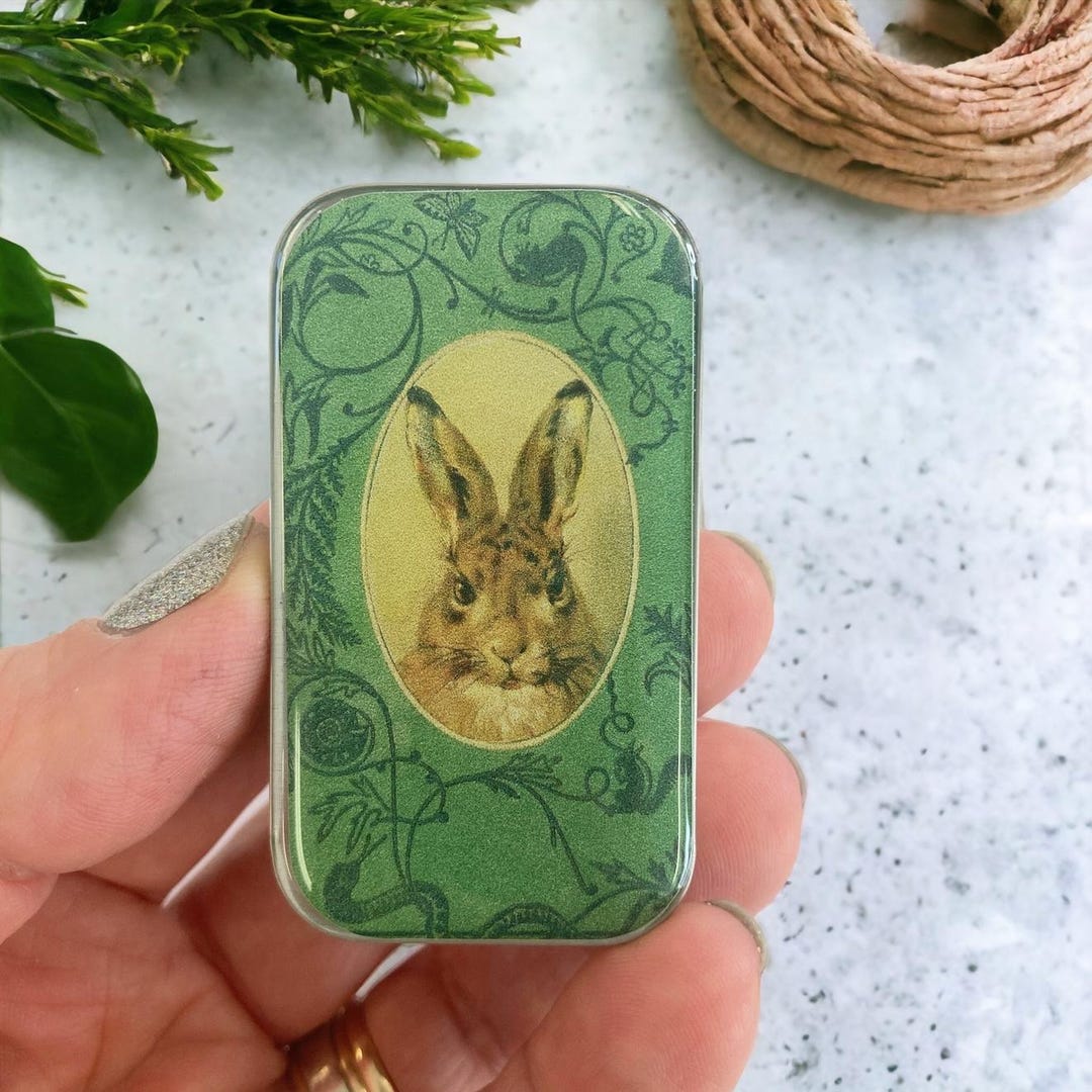 Bunny Small Tin by Firefly Notes Stitch Marker Tin, Notions Tin ...