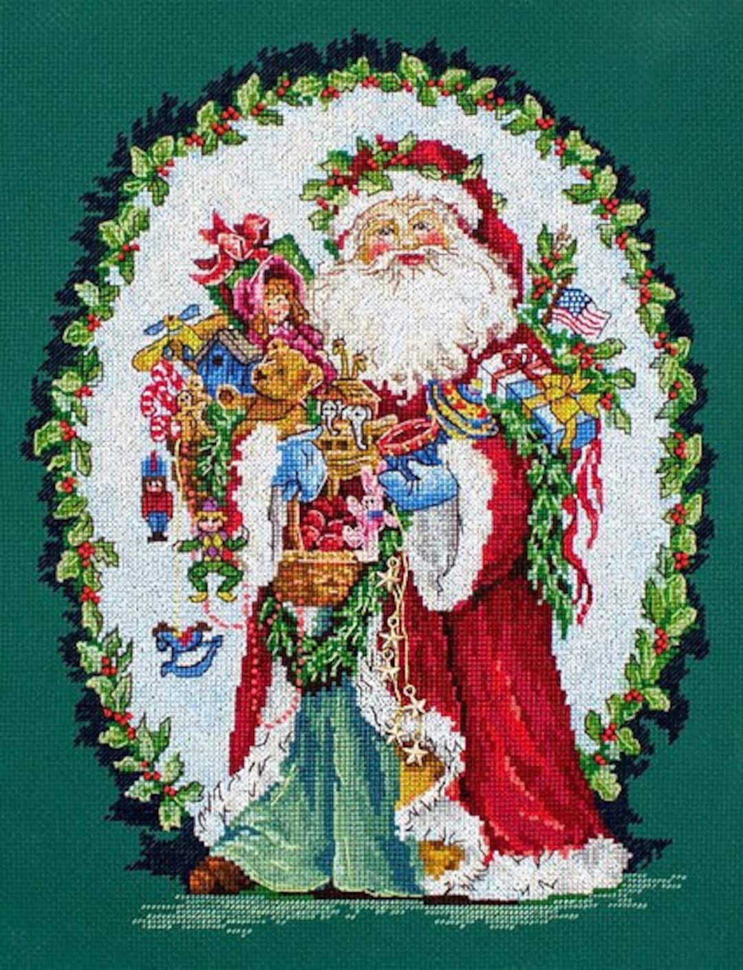Jolly Saint Nick by LETISTITCH Christmas Counted Cross Stitch Kit 2021 ...