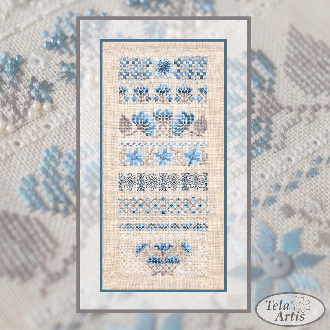 Cornflower Patterns by Tela Artis Banners Collection Cross and ...
