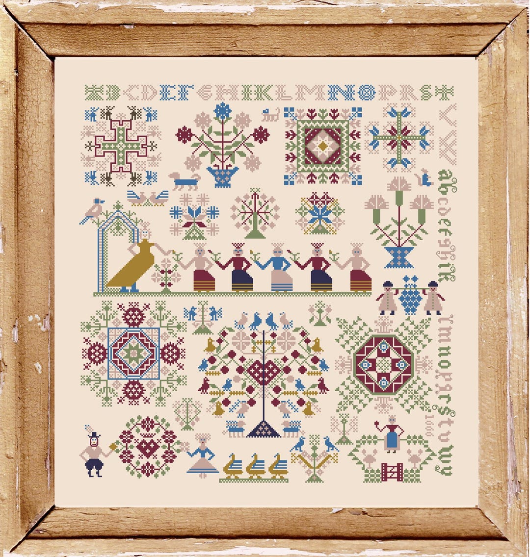Five Wise Maidens Sampler by Primitive and Wood P&W Designer Ruzanna ...