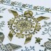 Turtle Quaker by Owl Forest Embroidery. Printed Counted Cross Stitch ...