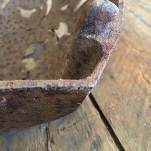 Vintage rusty ornate cast iron stove topper garden decor wall | Etsy