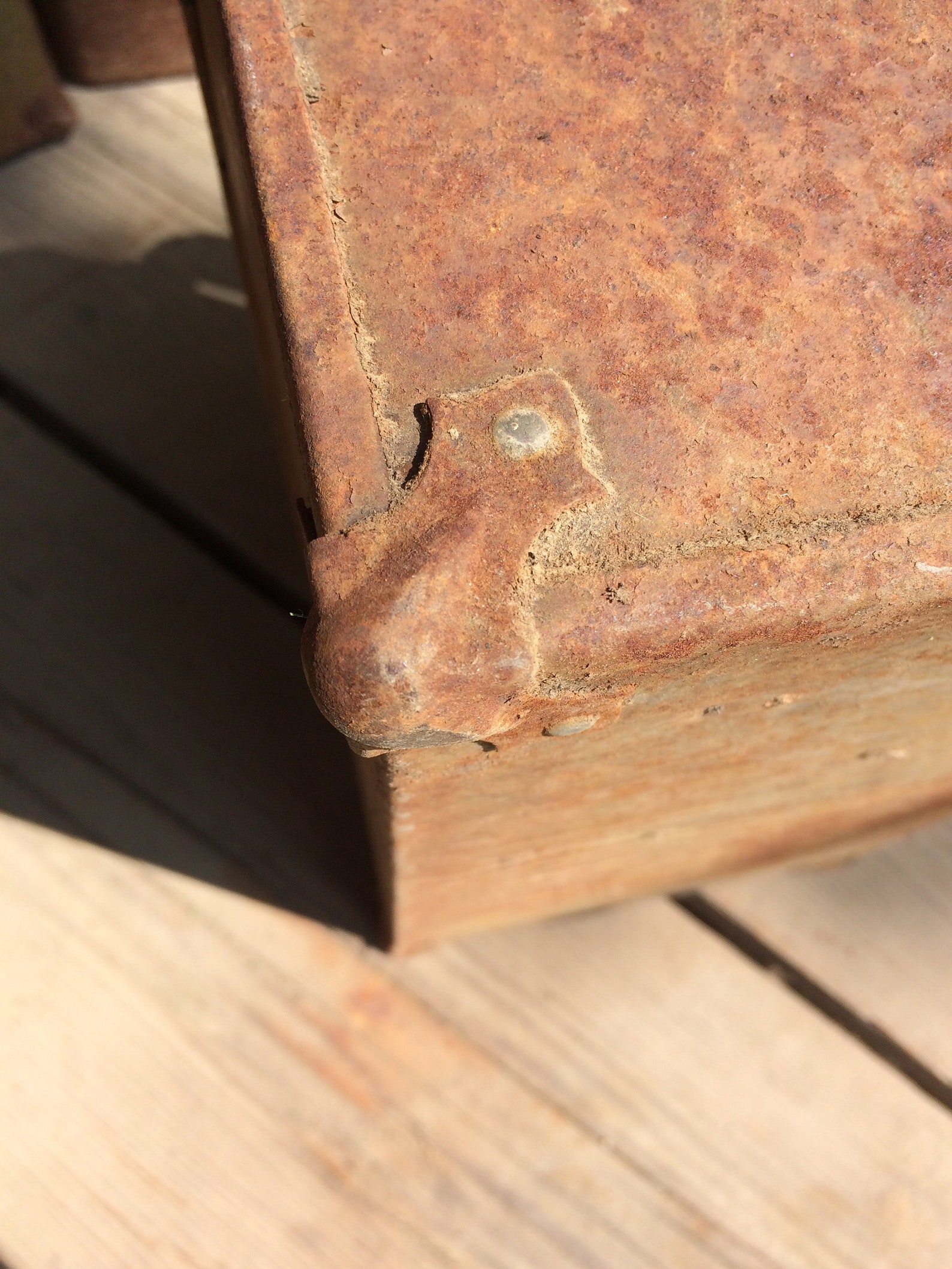 Vintage Rusty Kennedy Machinists Toolbox Skeleton Key Leather Handle ...