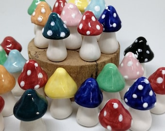 Toadstools, 5 Ceramic. - Etsy UK