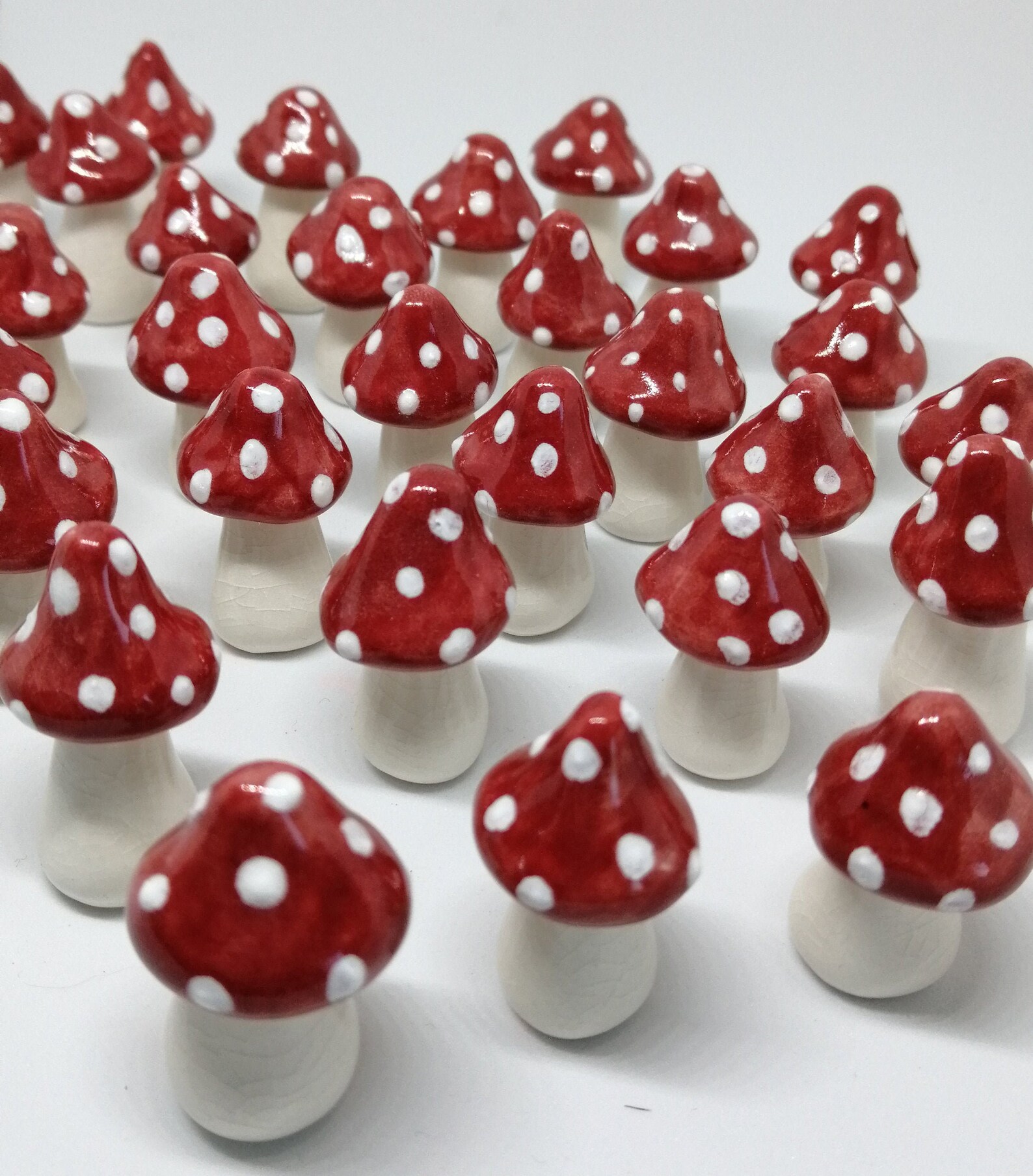 Toadstools, 5 Ceramic. - Etsy UK