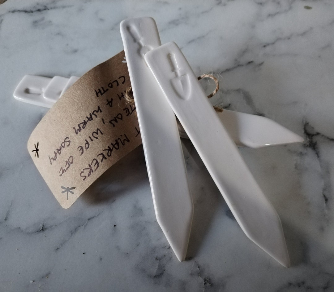 Ceramic Plant Markers - Etsy