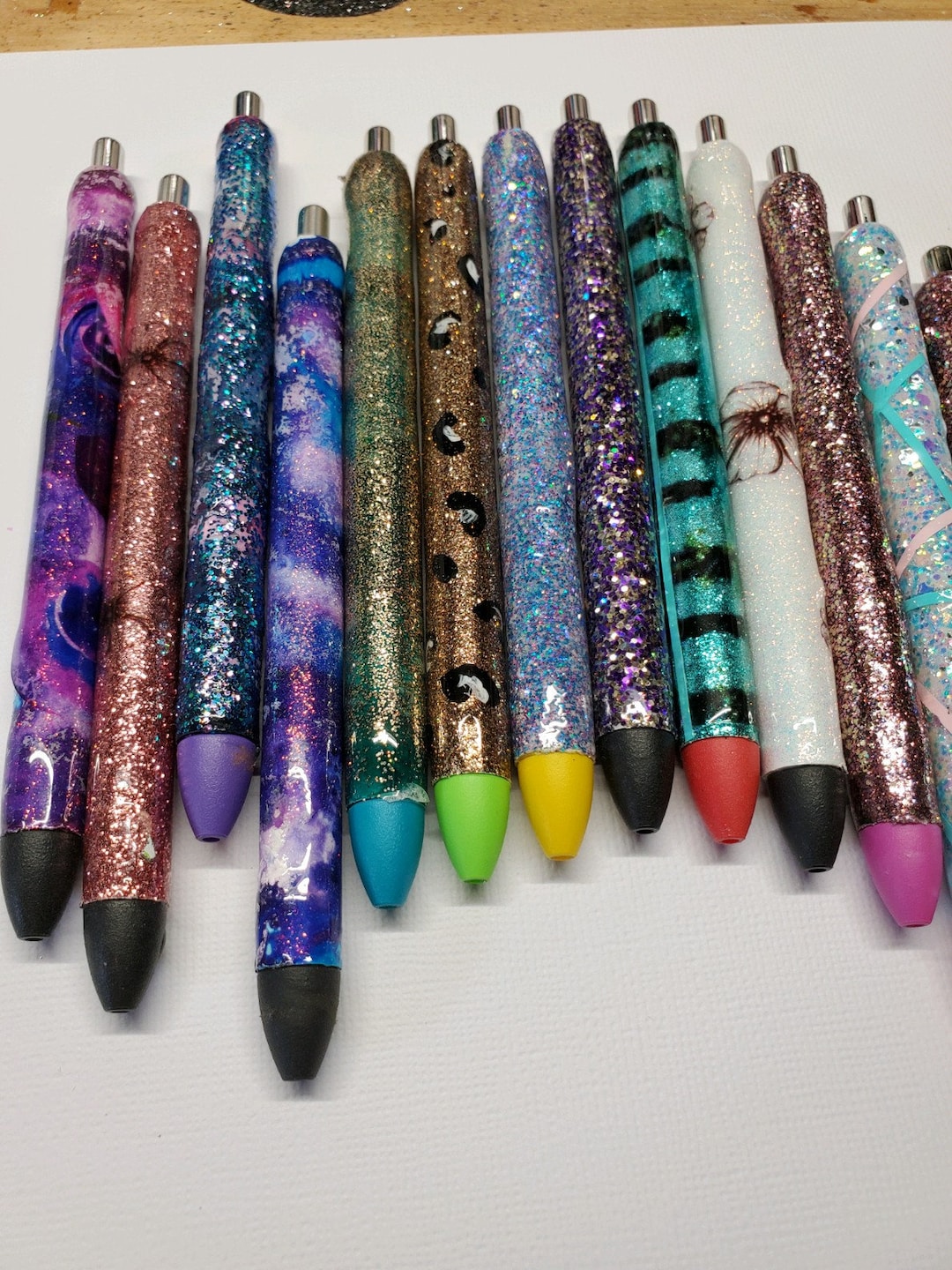 Epoxy Glitter Pens, Glitter Gel Pens, Customized Glitter Pens - Etsy