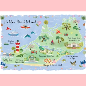 CUSTOM ILLUSTRATED Map Print - Etsy Canada