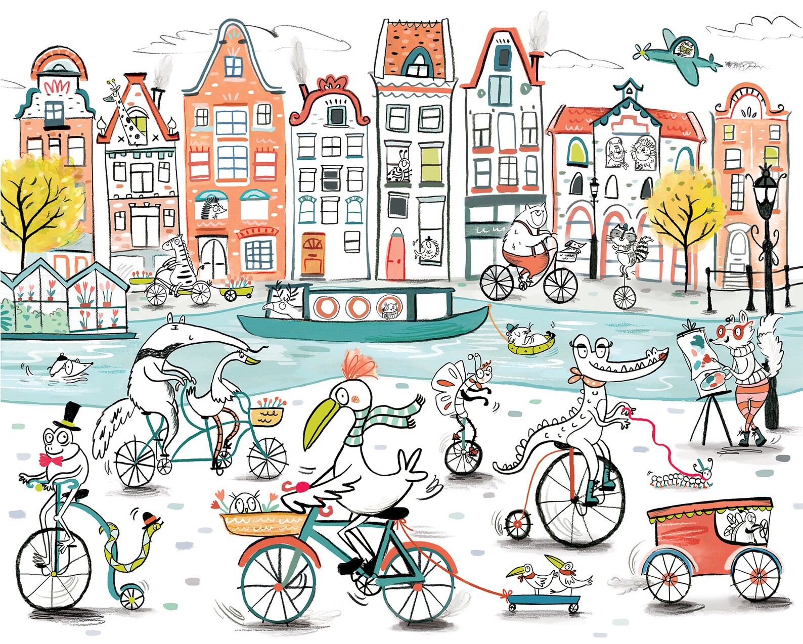 Animals in Amsterdam Print - Etsy