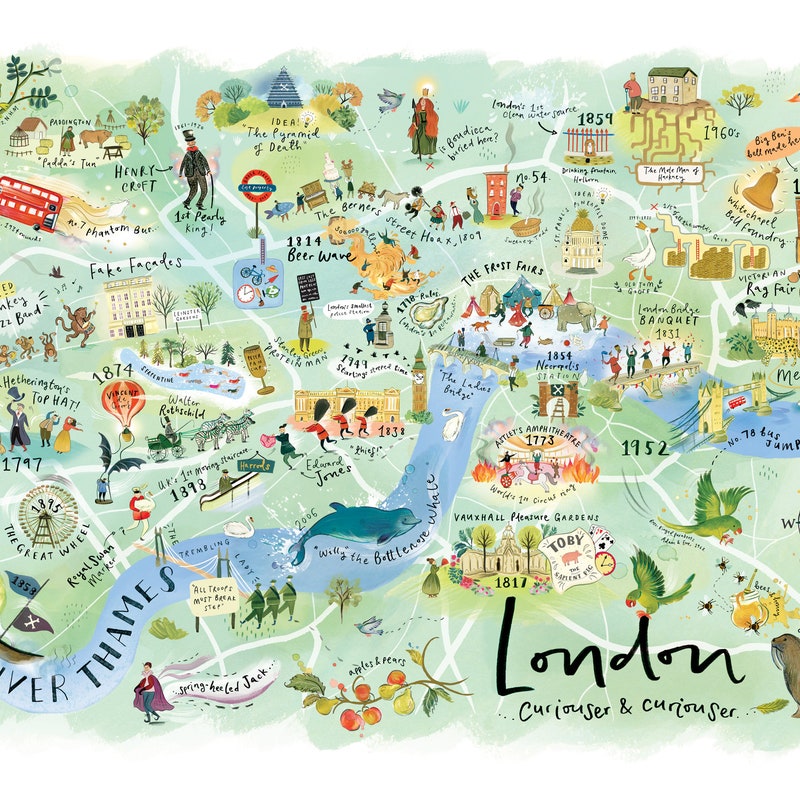 London Map Print - Etsy