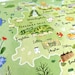 Yorkshire Map | Illustrated Map of Yorkshire | Wall Art Yorkshire ...