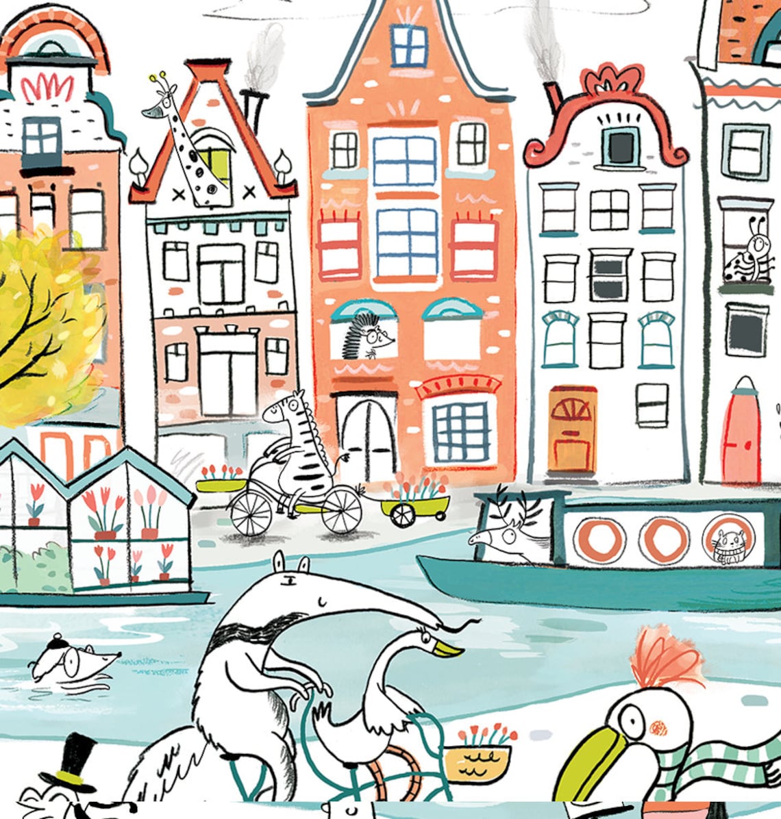 Animals in Amsterdam Print - Etsy