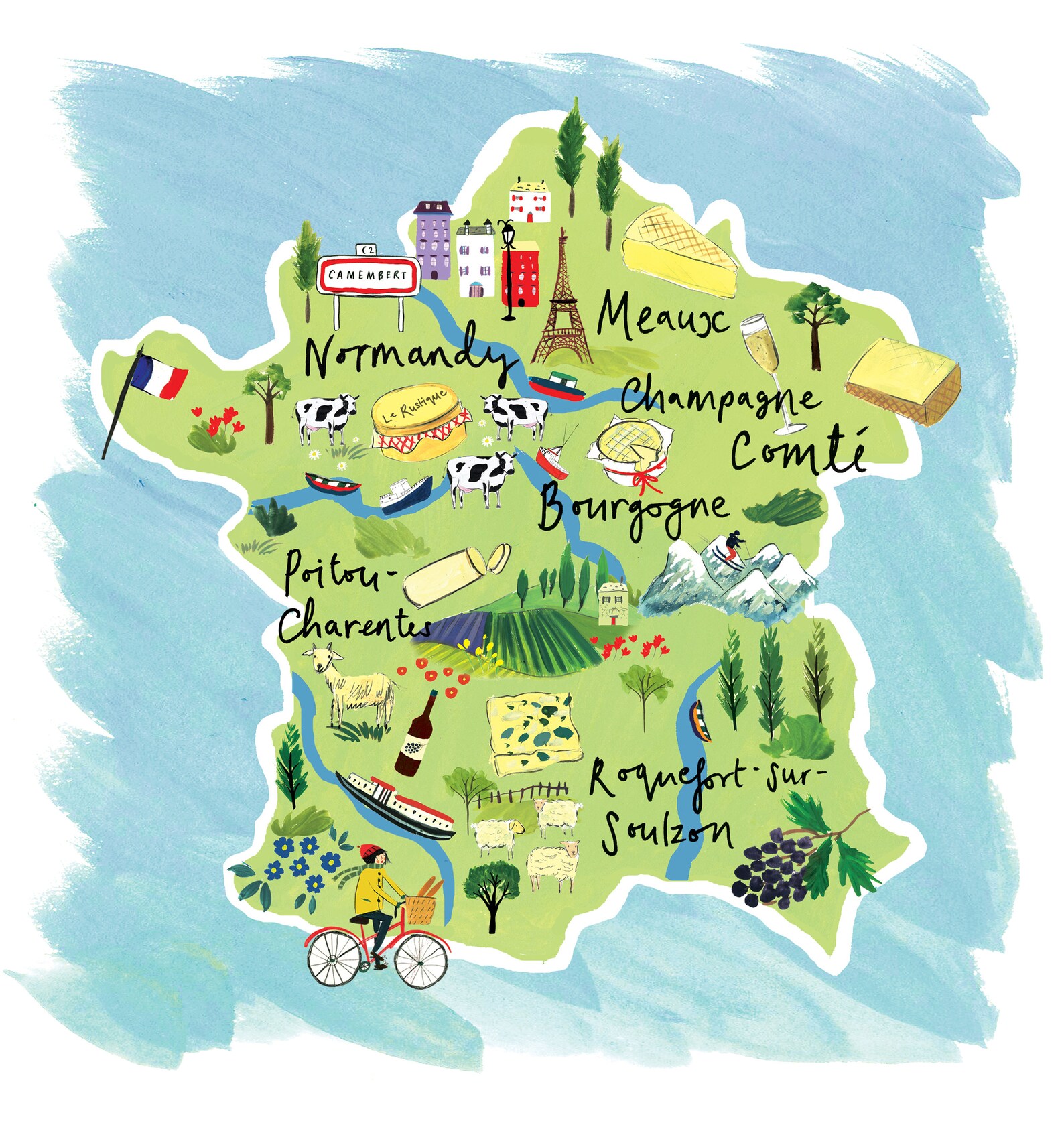 CUSTOM ILLUSTRATED Map Print - Etsy Canada