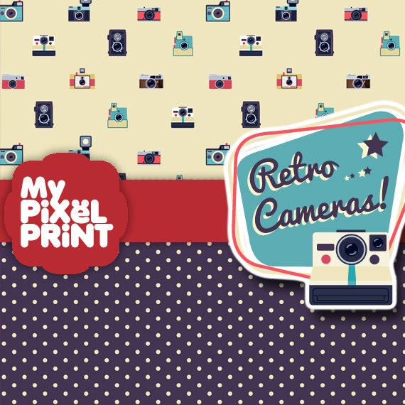 Photo Cameras Retro Camera Old Camera Memories Vintage Photo Pattern ...