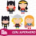 Cute Superhero Girl Digital Clipart Batgirl Supergirl - Etsy