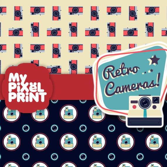 Photo Cameras Retro Camera Old Camera Memories Vintage Photo Pattern ...
