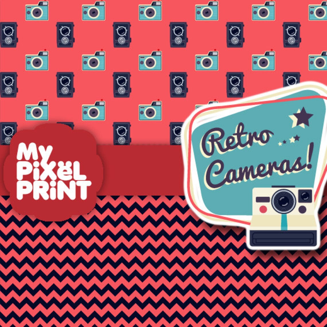 Photo Cameras Retro Camera Old Camera Memories Vintage Photo Pattern ...